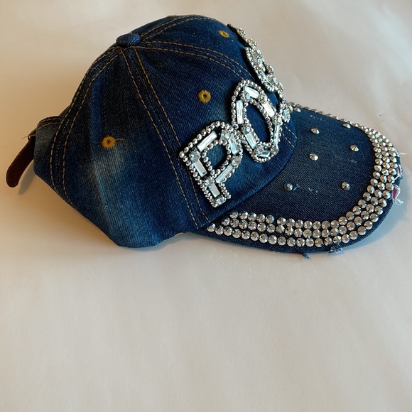 Bijorca | Accessories | Posh Distressed Denim Cap Adjustable Strap 0 ...
